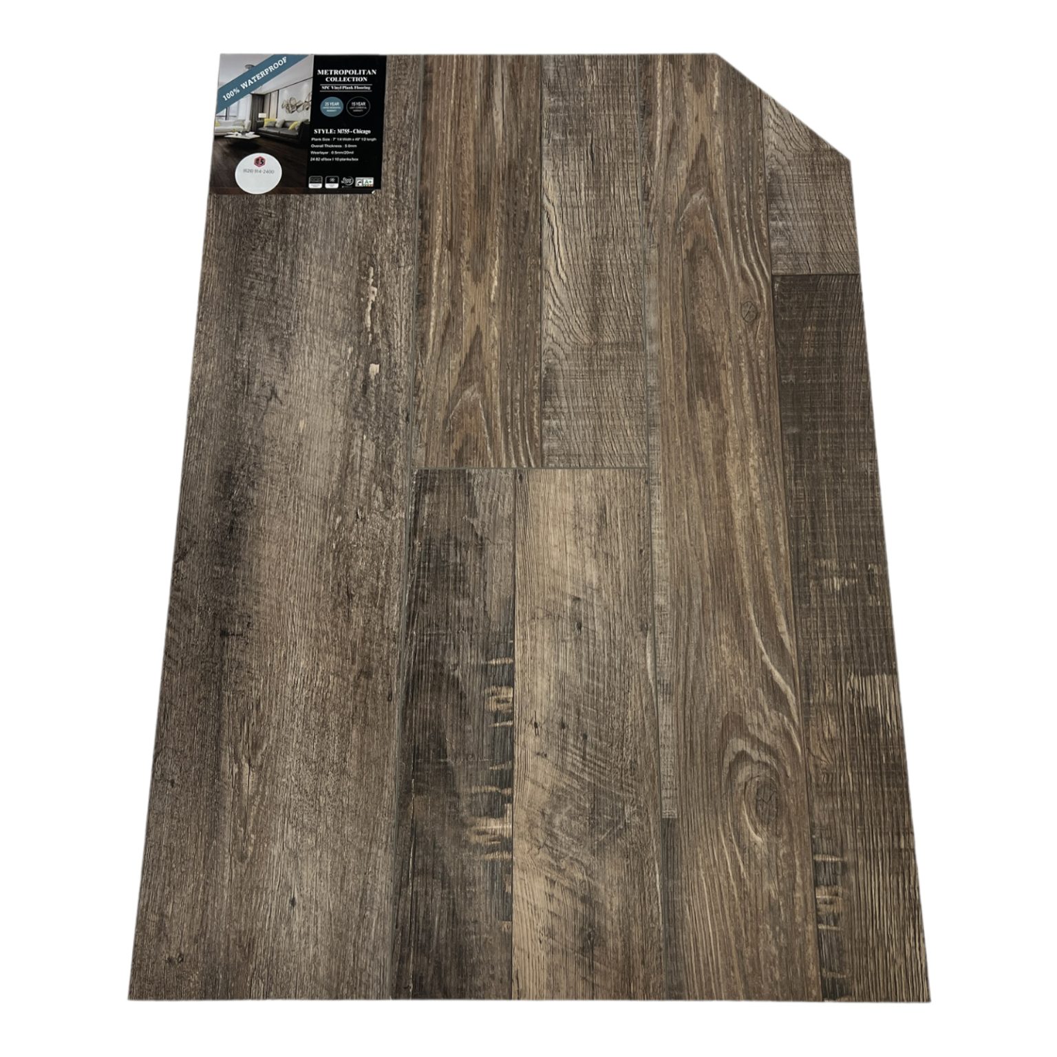 SPC Vinyl Plank Flooring Metropolitan Collection – Chicago - Tile and ...