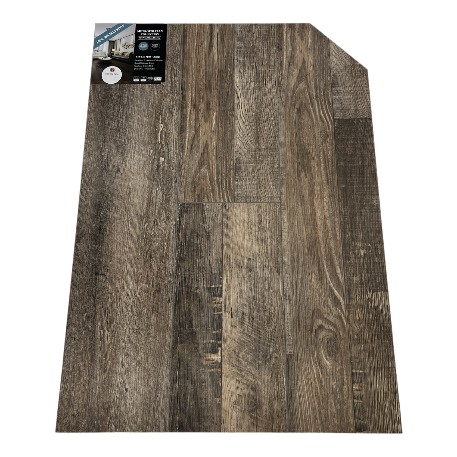 SPC Vinyl Plank Flooring Metropolitan Collection – Chicago - Tile and ...